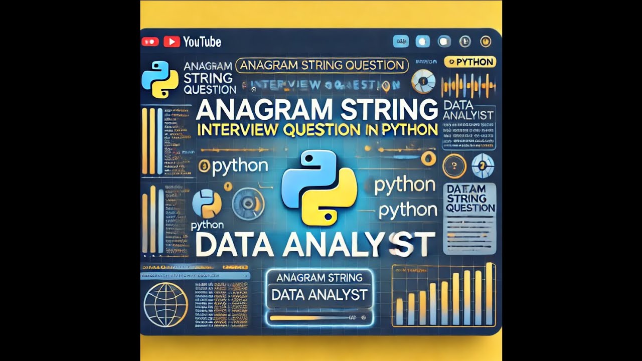 Python Interview Question || Anagram of String || Python Developer || Data Analyst || Medium Level