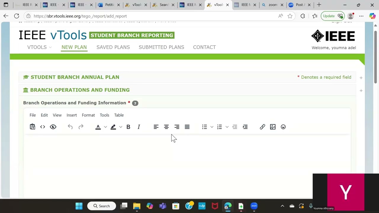 IEEE Student Branch Reporting Tutorial | Step-by-Step on vTools