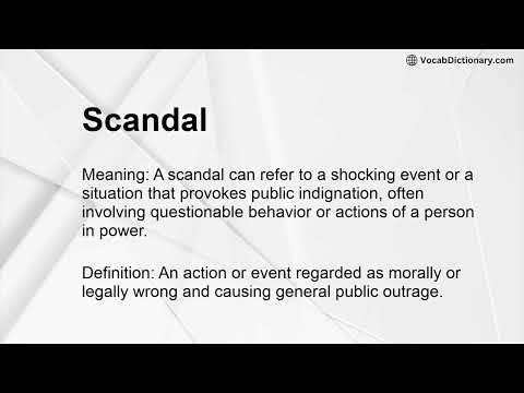 Scandal Meaning