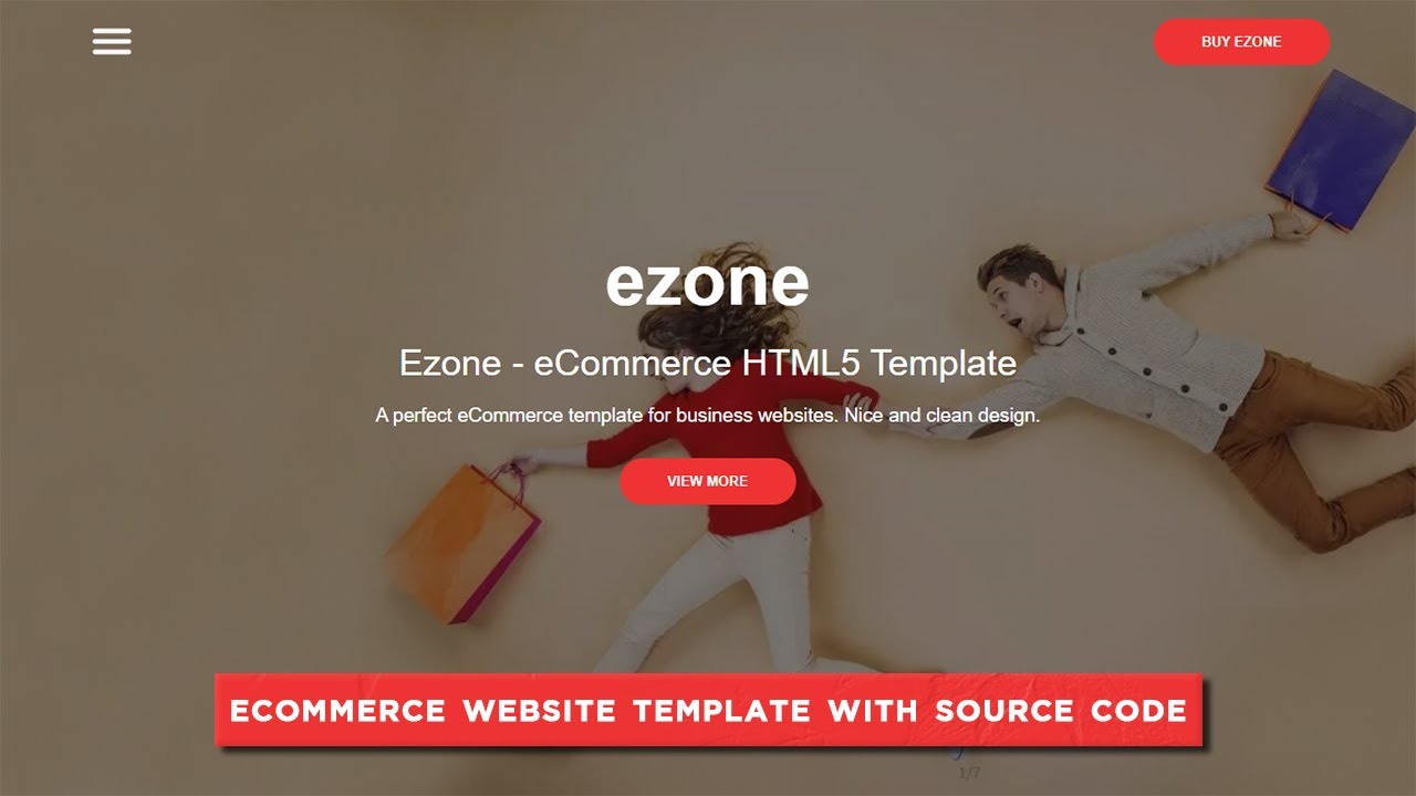 How to make ecommerce website using html and css with source code