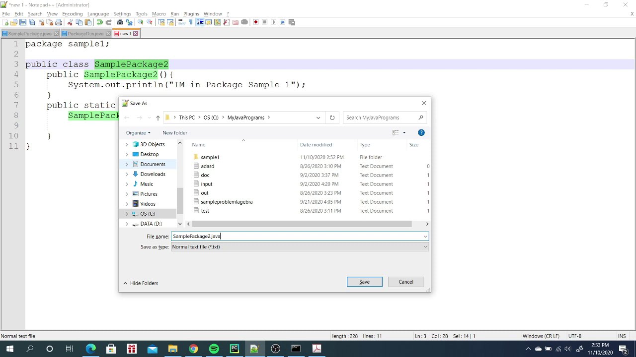 How to create  your own java  package in java for beginners