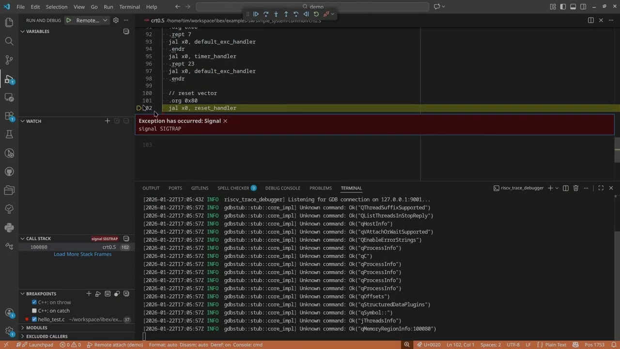 RISC-V Trace Debugger