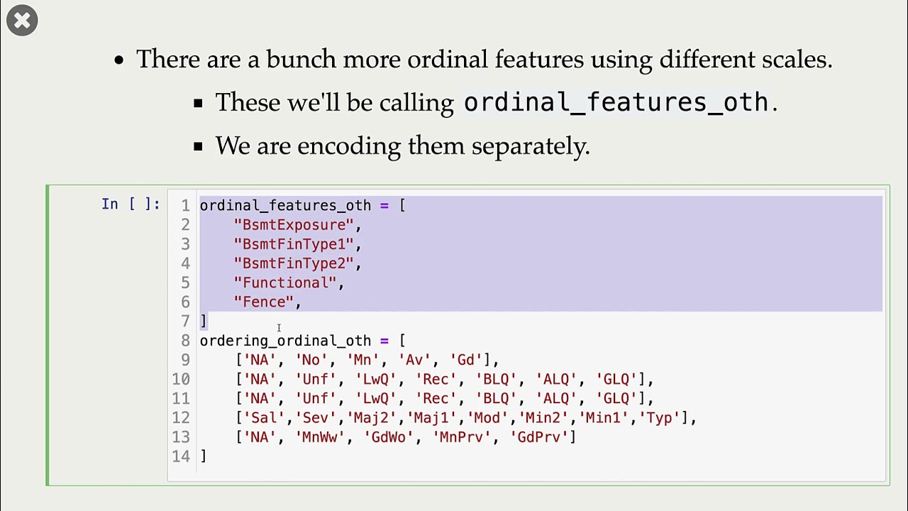 10.1 Preprocessing Housing Price Dataset [Applied Machine Learning || Varada Kolhatkar || UBC]