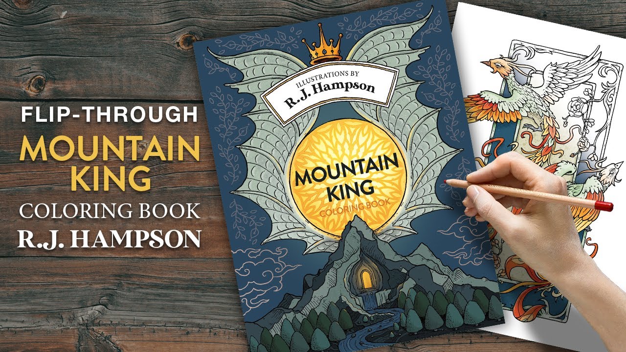 Mountain King Coloring Book Flip Through