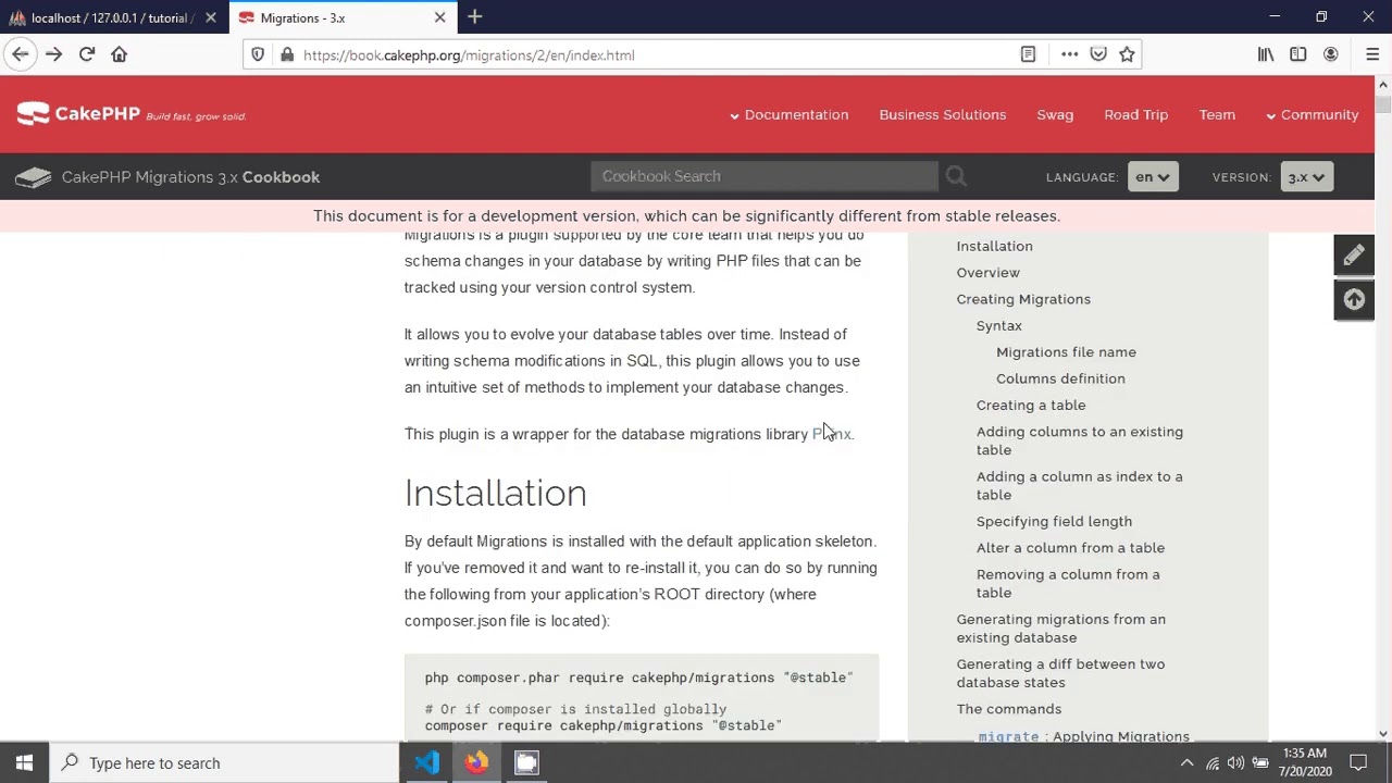 CakePHP 4 Rename , After and Rollback using migrations plugin (42).