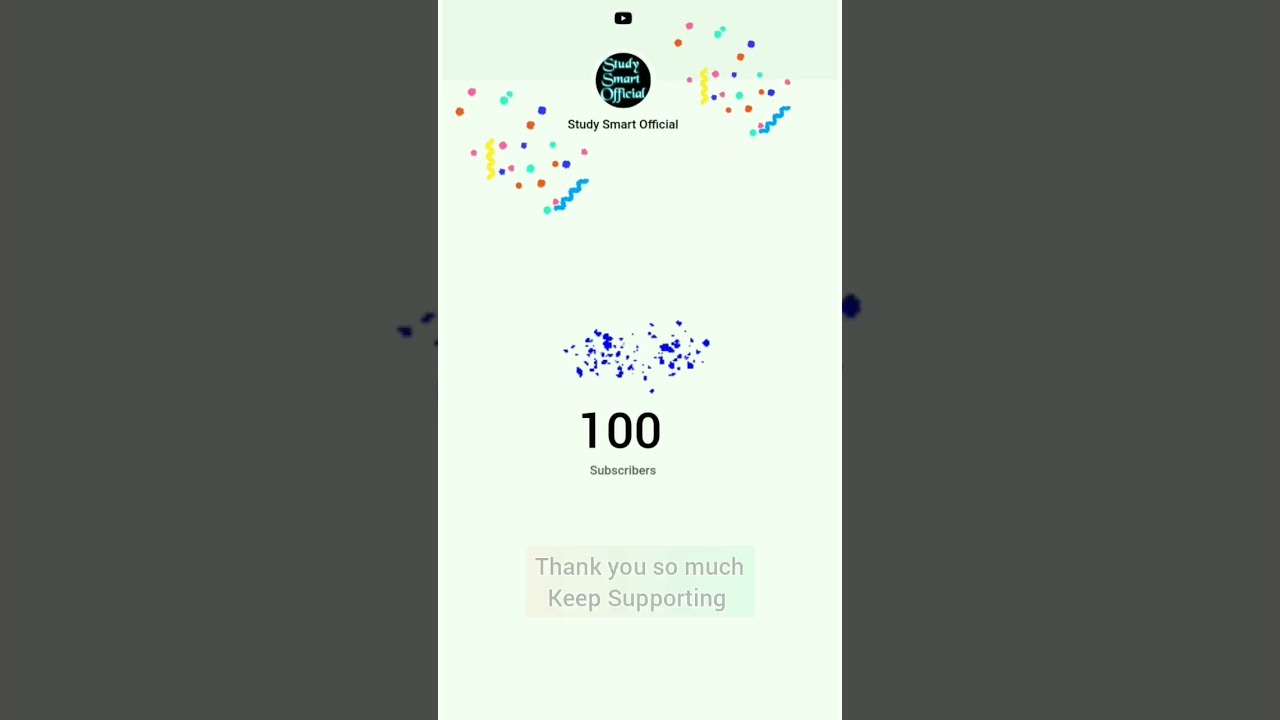 100 Subscriber complete 🤩🥳✌ #shorts #1ksubs  #celebration #subscribe @Studysmartofficial1