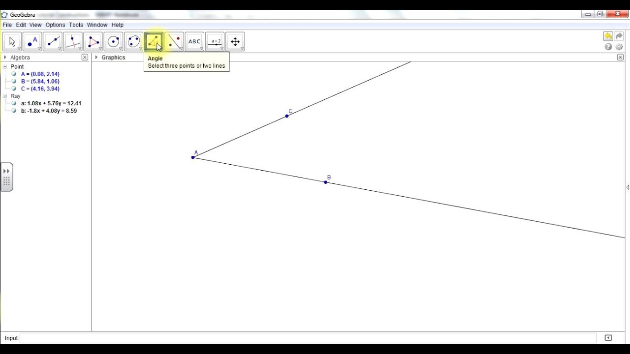 Geogebra tutorial   Constructions
