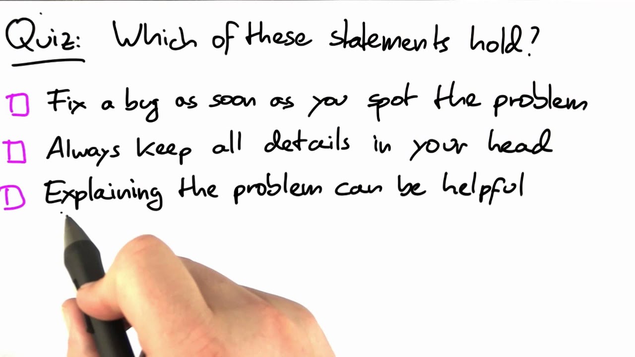 Lesson 1 Review - Software Debugging