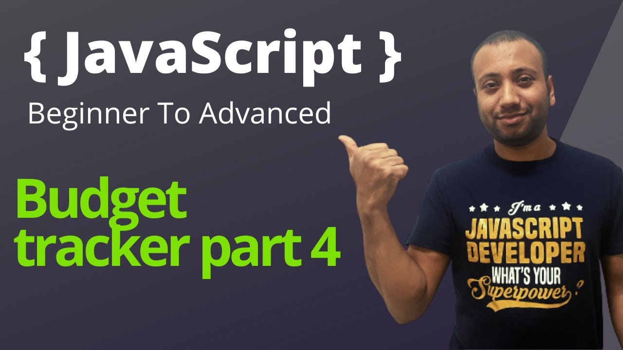 javascript bangla tutorial 16 : budget tracker app phase 4