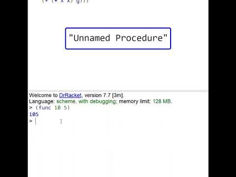 Scheme Named & Unnamed Procedures - define & lambda