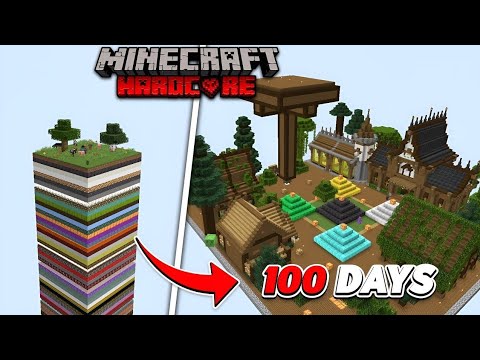 I SURVIVED 100 DAYS IN 100 RANDOM LAYERS MINECRAFT HARDCORE!!!
