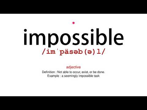 How to pronounce impossible - Vocab Today