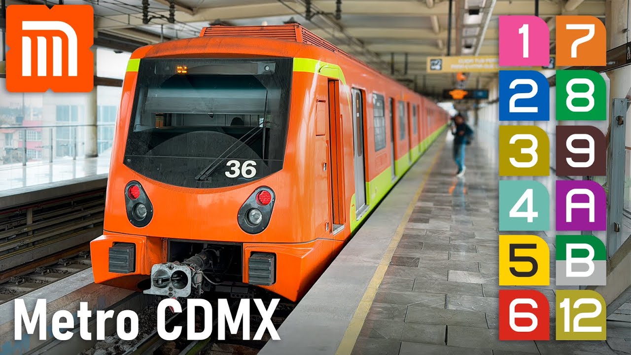 [4K] 🇲🇽 Metro de la Ciudad de Mexico | Todas las Lineas