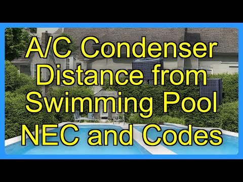 A/C Condenser Distance from Swimming Pool NEC and Codes