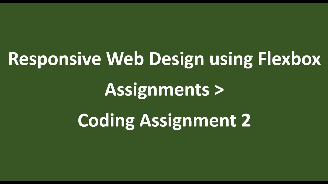 Coding Assignment 2 || Assignments || Responsive Web Design using Flexbox  || NxtWave || CCBP