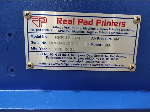 Manual Pad Printing Machine Model No RPP 1210M @realpadprinters3031 +91 991089-6059