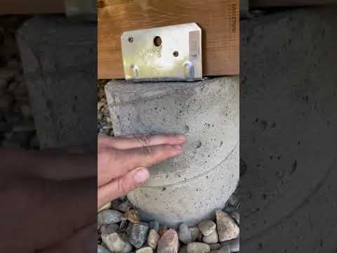 Installing a Deck Beam Directly on the Concrete Footing