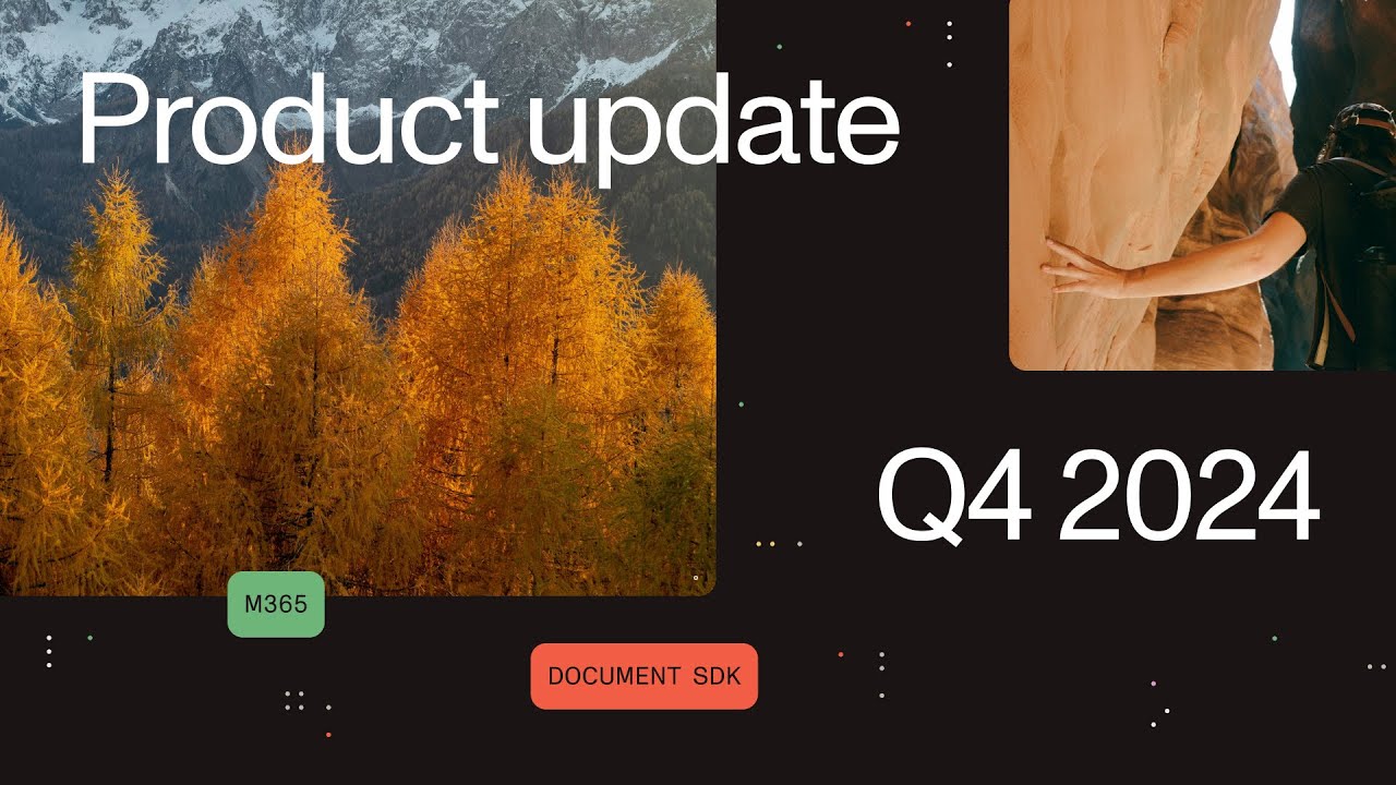 Nutrient's Document Innovation Q4 2024 Showcase: AI, SDKs, Low-Code, and Workflow Automation