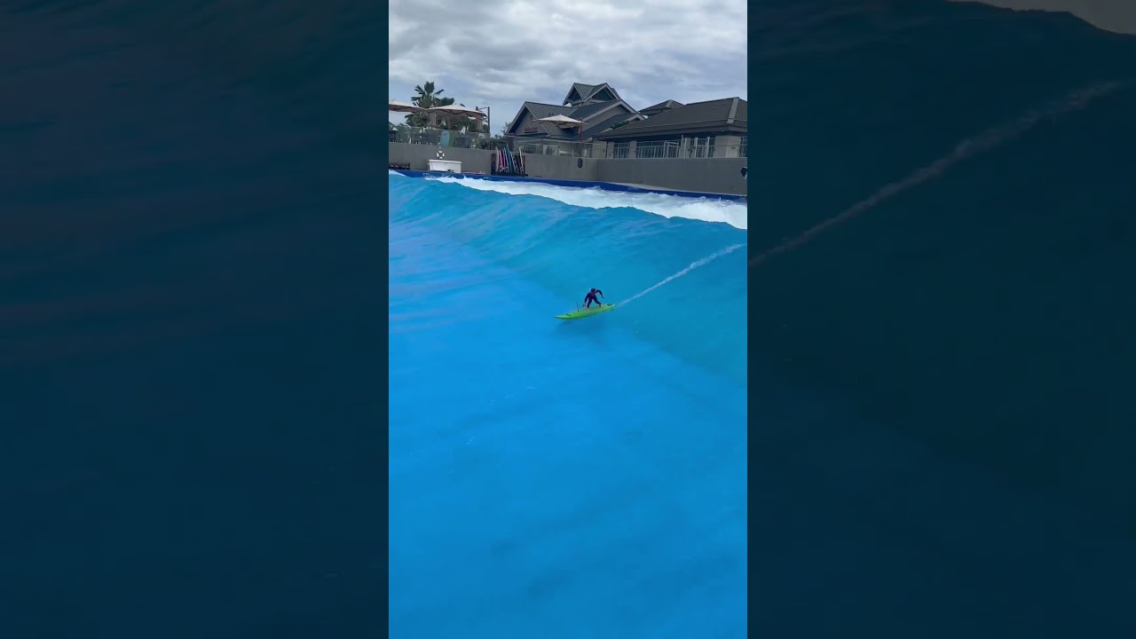 Weird wave But even Weirder Surfer. #surfing #shorts