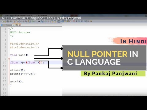 Learn NULL Pointer in C Language | Hindi | By Pankaj Panjwani - Mind Luster