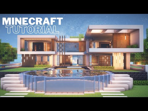 MINECRAFT MODERN HOUSE TUTORIAL (#9)