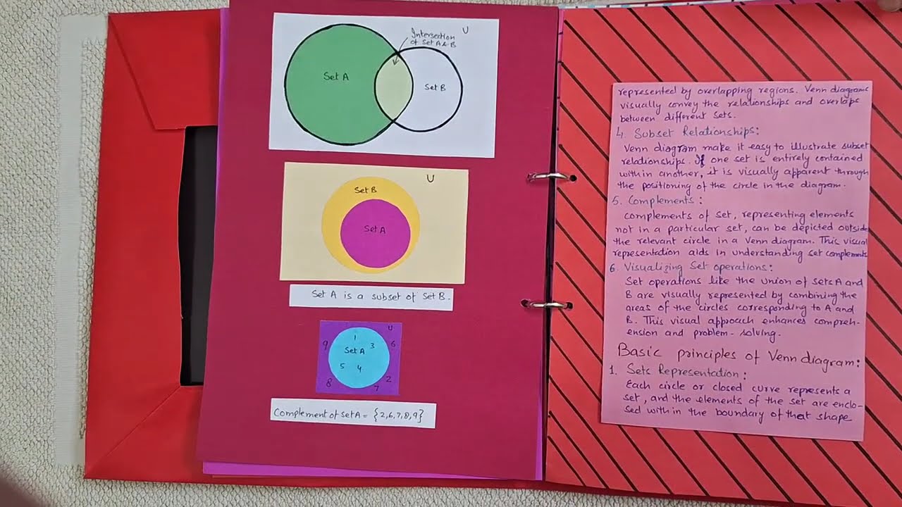 maths applied project file class12 #cbse #venn diagram use in solving practical problems class12#pdf