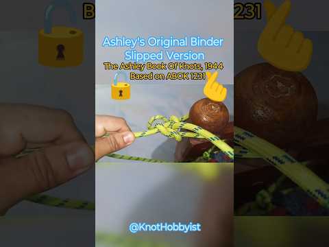 🎵1 Of 3 Similar Underrated🫰Quick Release🔓Slipknots| Based on ABOK 1231 #knot #music #useful #shorts