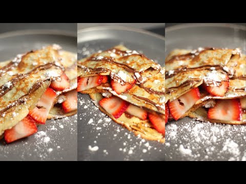How to make NUTELLA CRÊPE! CREPES!