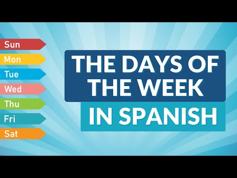Days Of The Week In Spanish | Spanish Learning