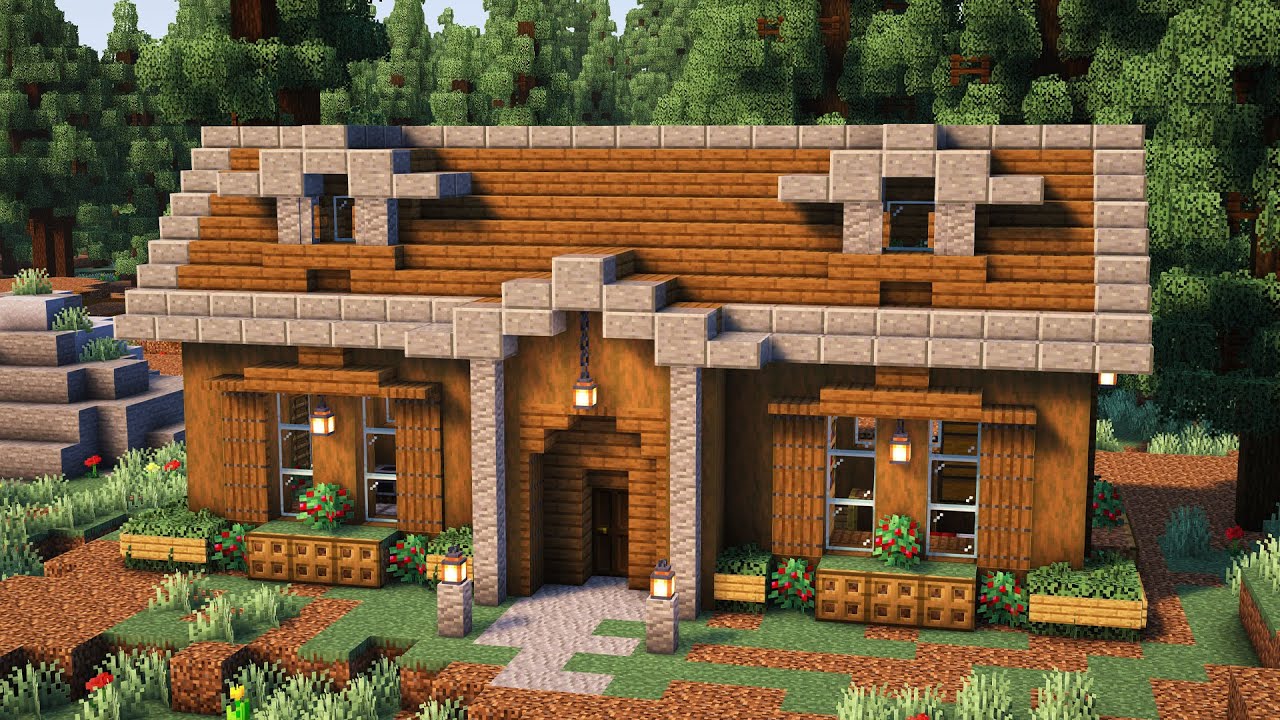 Minecraft: How to Build a Simple Starter House | Survival Base Tutorial ...