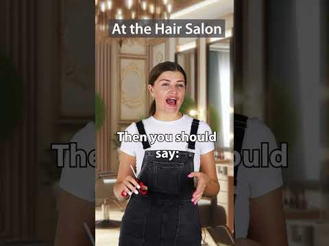 At the Hair Salon #pov #englishteacher #learnenglish