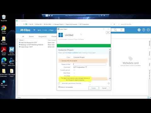Project Management with M-Files