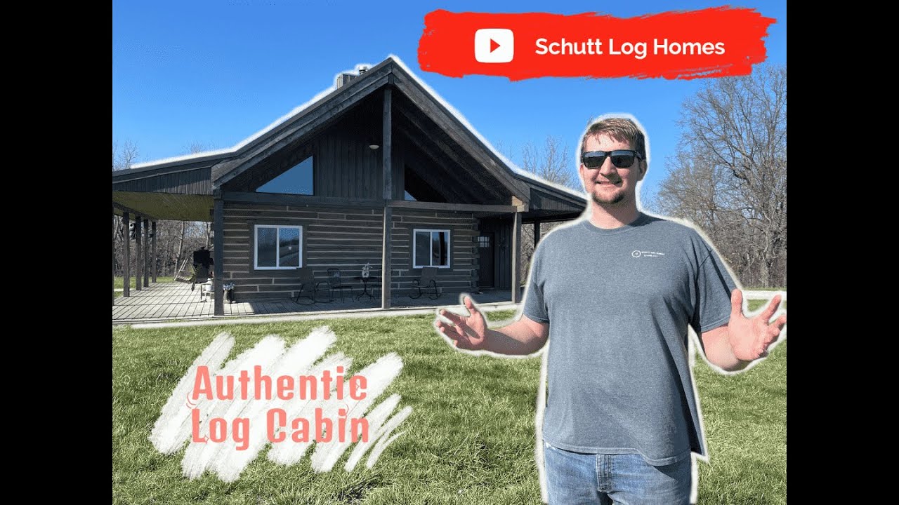 Schutt Log Homes Authentic Chalet Kit Cabin Tour!