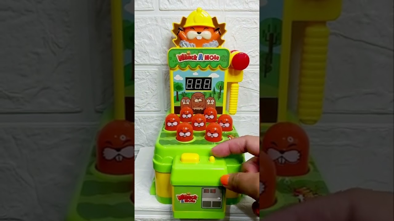 How To Switch On Whack A Mole Game??? ⚒⚒ #shorts #whackamole #funnytoys #letsplay