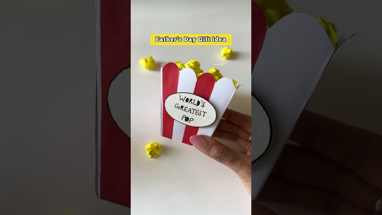 Father’s Day Gift idea🍿 | QuinnsArte | #shorts #fathersday #diy #giftideas
