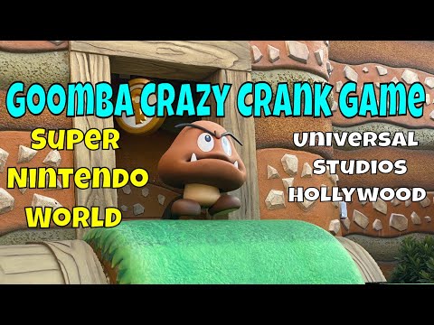 GOOMBA CRAZY CRANK GAME IN SUPER NINTENDO WORLD- UNIVERSAL STUDIOS HOLLYWOOD