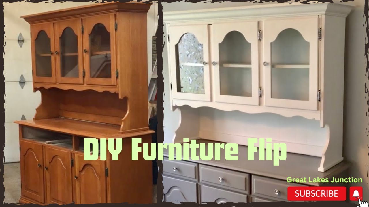 DIY China Cabinet Makeover | Furniture Flip On A Budget
