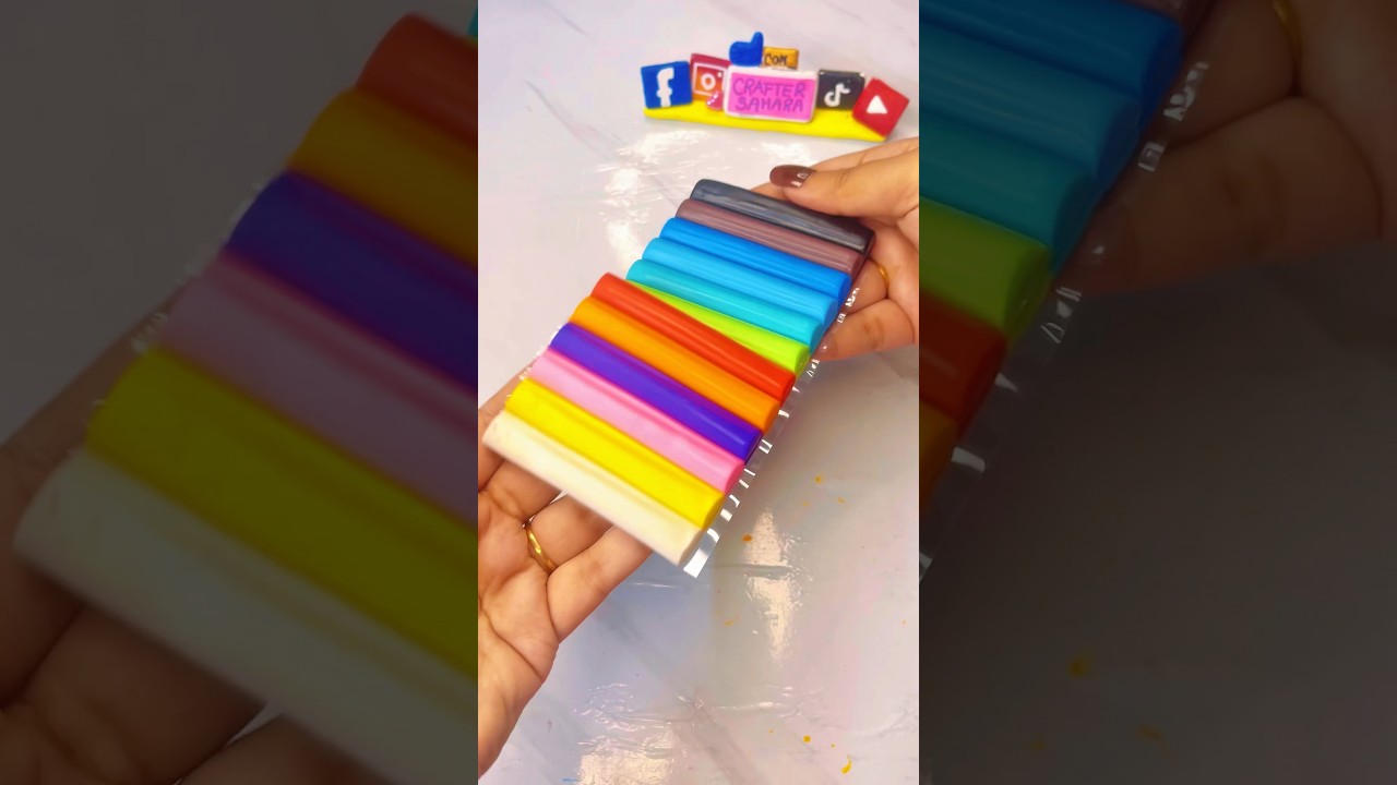 It’s never dry😱How to Use and stored modelling clay? #diy #airdryclay #asmr #craft #art #clay