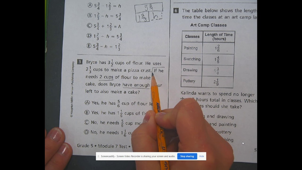 Module 7 Test A Directions