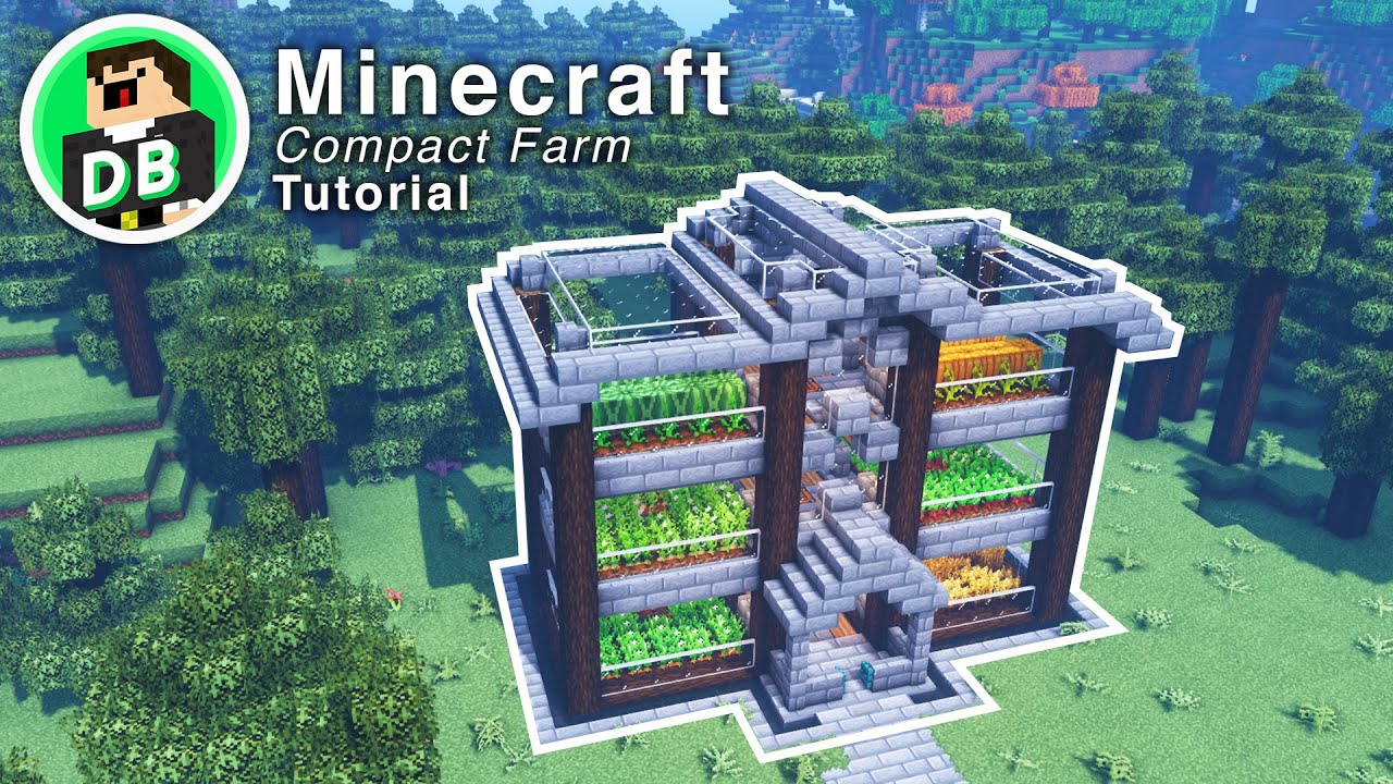 Minecraft: Compact Farm Tutorial - Minecraft Builders
