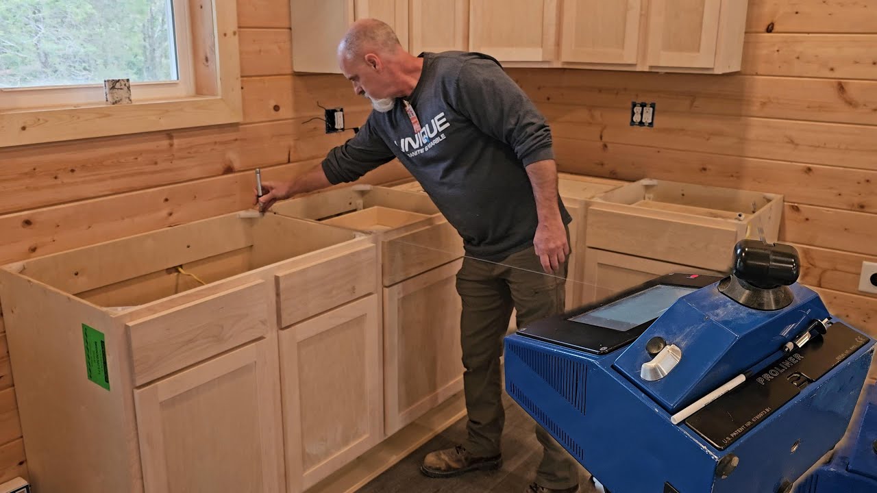 Laser measuring countertops! How they do it!
