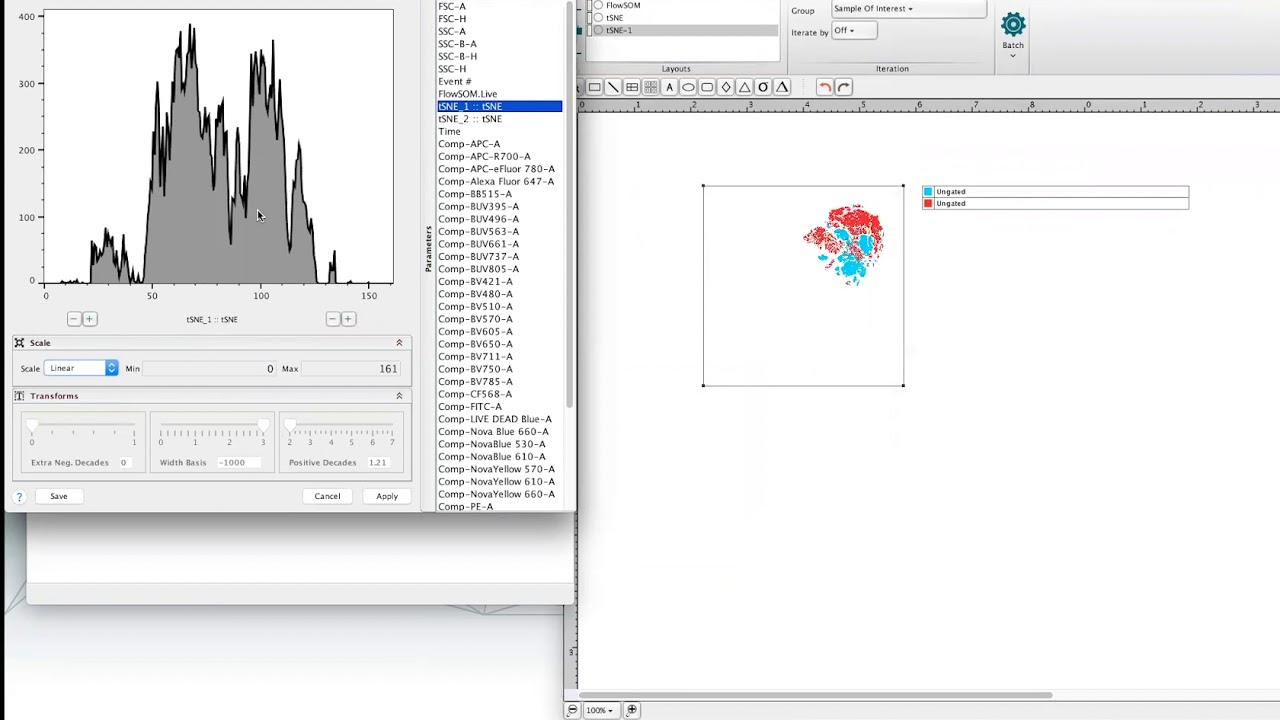 Batching Overlays in FlowJo