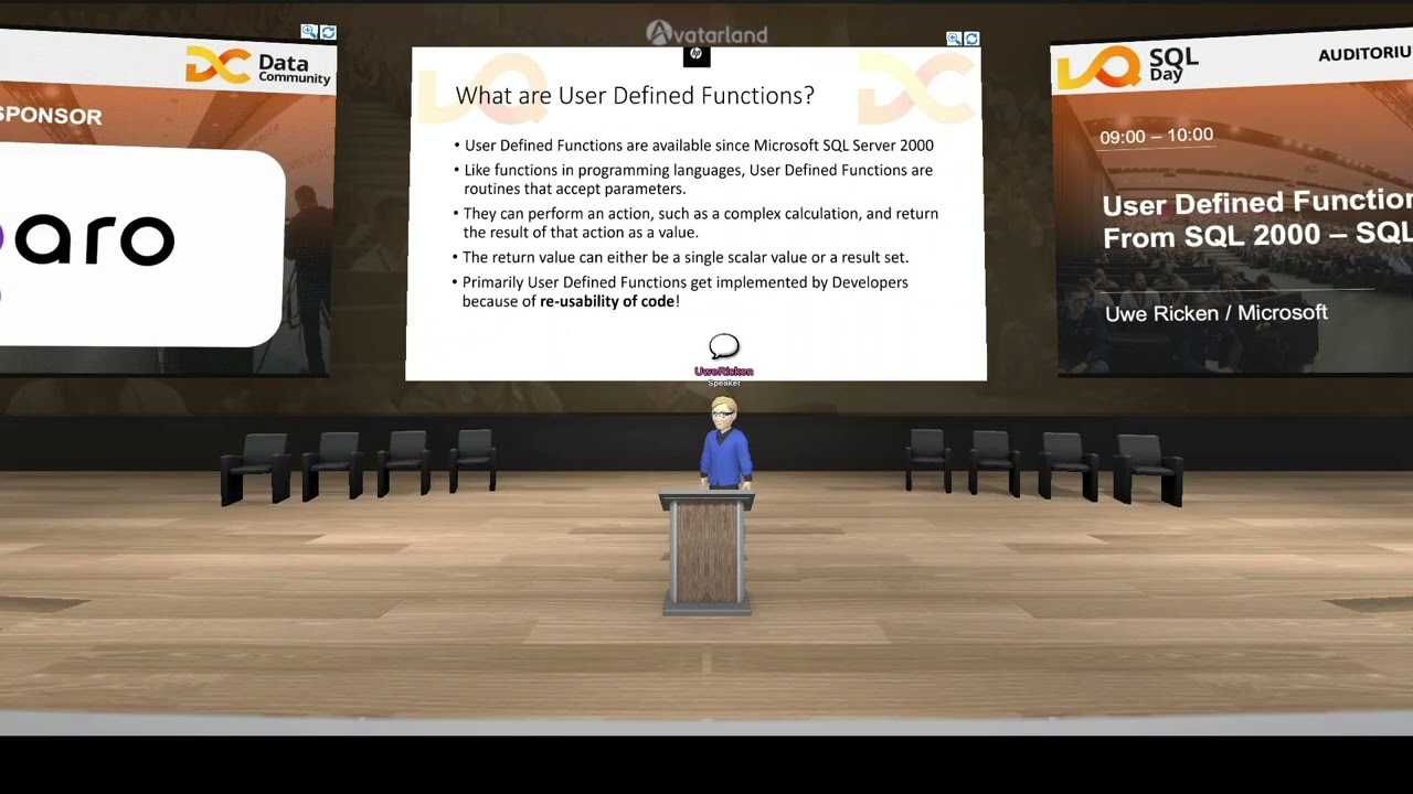 SQLDay 2021 - User Defined Functions, From SQL 2000 – SQL 2019 - Uwe Ricken