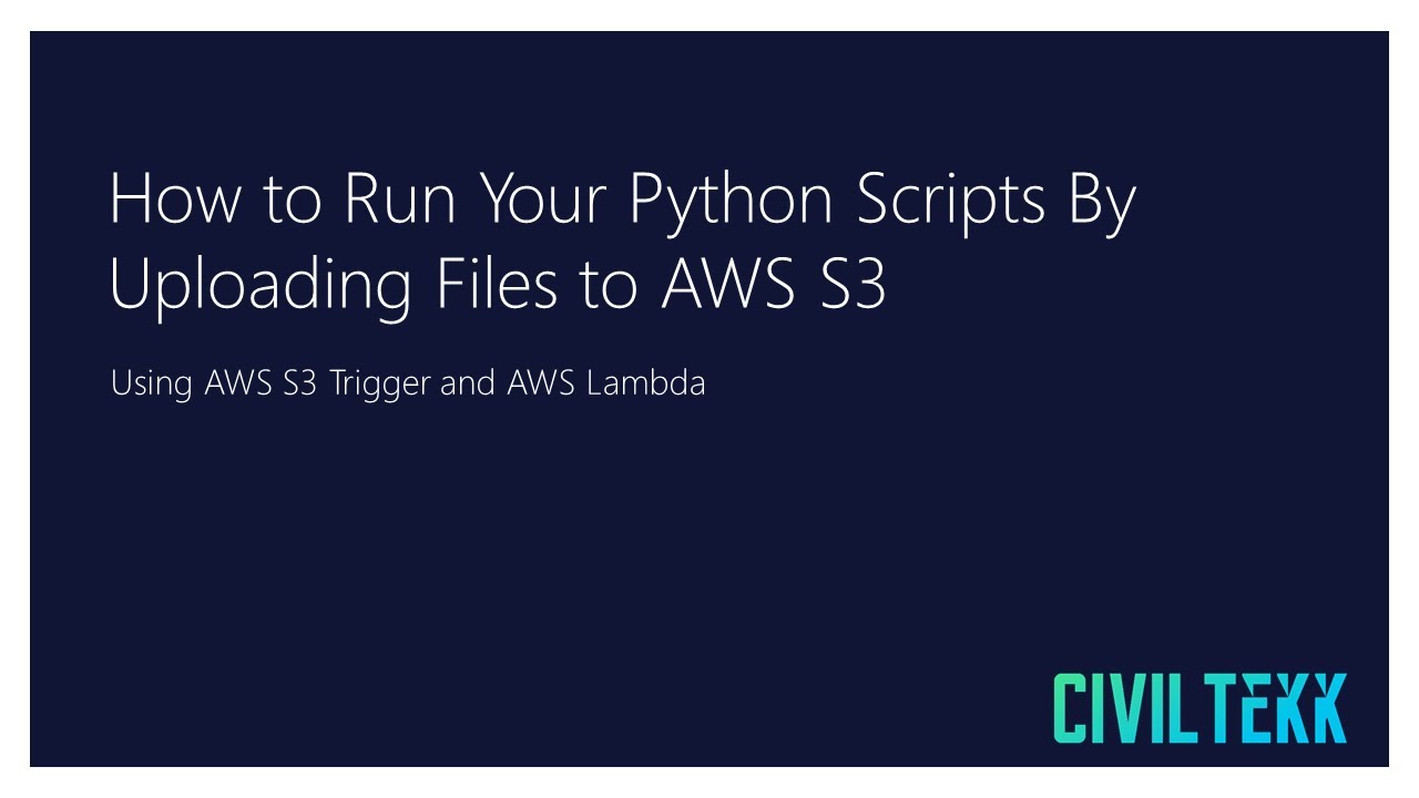 How to Automate Your Python Scripts With AWS Lambda with AWS S3 Trigger and AWS CloudWatch | Python
