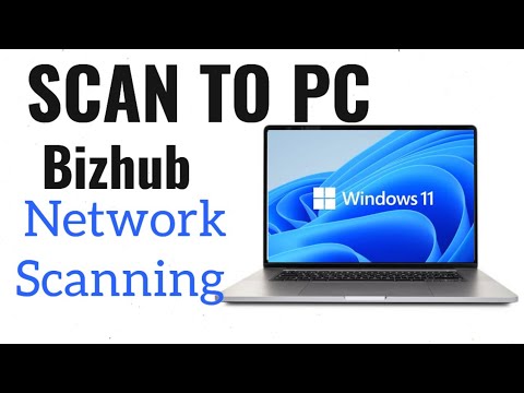 How to Scan a Document on Bizhub konica Minolta || Bizhub Scanning to PC