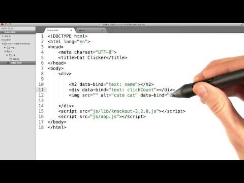 Learn Cat Clicker HTML and Bindings JavaScript Design Patterns - Mind Luster