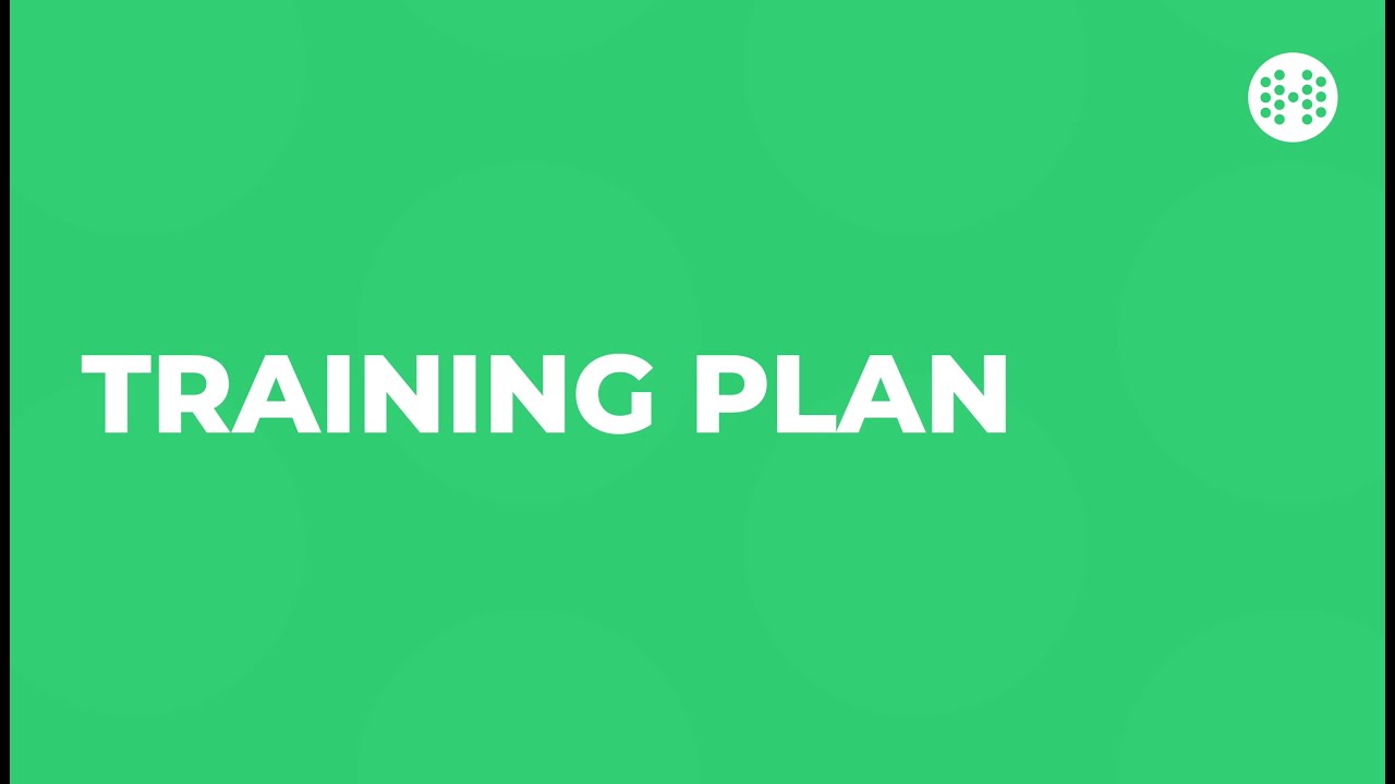 HASpod - Training Plan