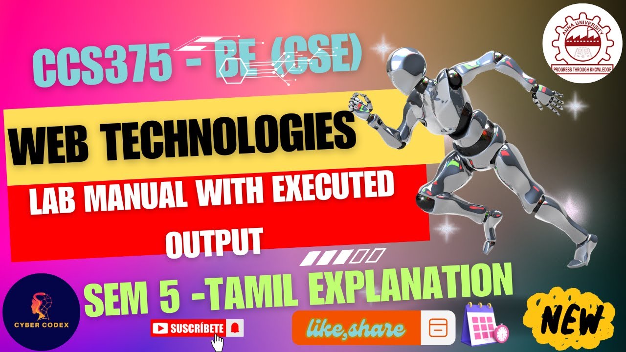CCS375 WT Lab EX1 | Embed Image Map in HTML|Web Technologies Lab manual Tutorial | AU R-2021Elective