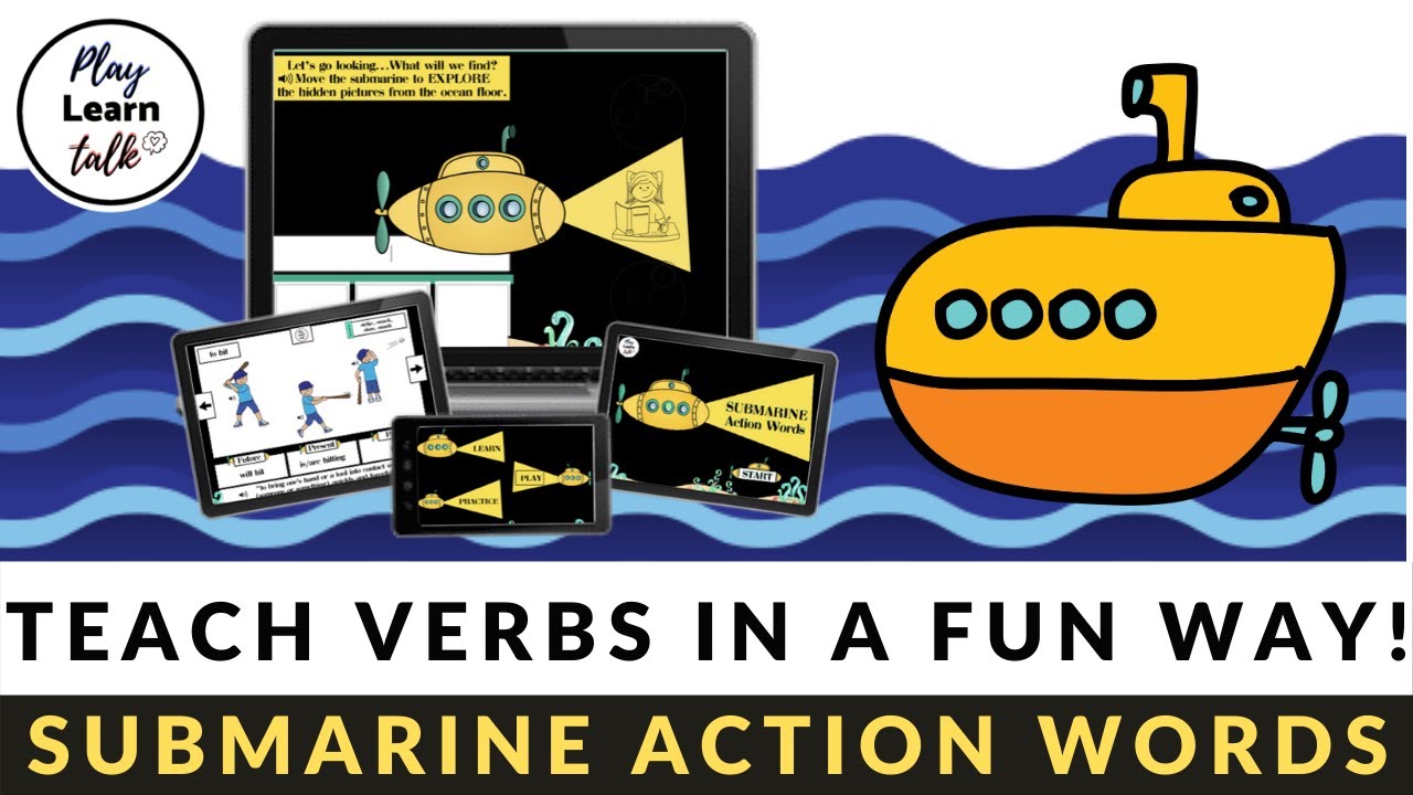 Teach Verbs in a FUN way - Speech Therapy Boom Card deck tutorial