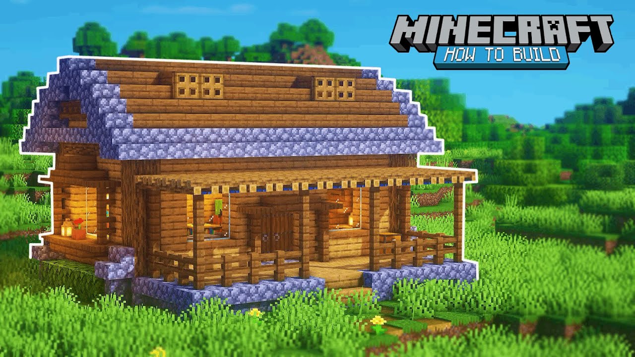 Minecraft: How to Build Simple Starter House | Starter House Tutorial ...